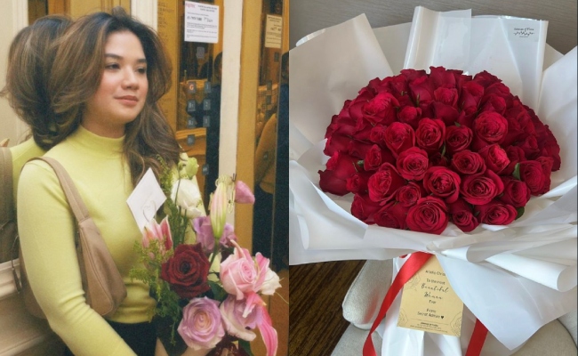 Amelia Christie Menerima Sejambak Bunga Ros Merah Dari Pengagum Rahsia ...