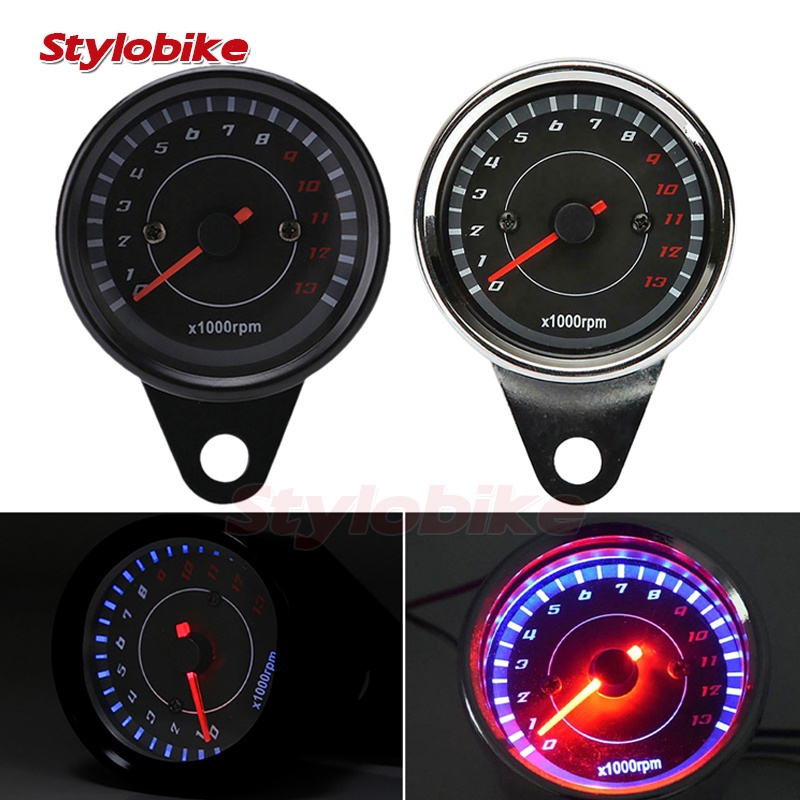 MOTORCYCLE RPM METER 12V TACHOMETER METER LED BACKLIGHT – Portal Barang ...